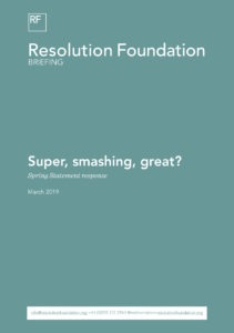 Super, smashing, great: Spring Statement 2019 response • Resolution ...