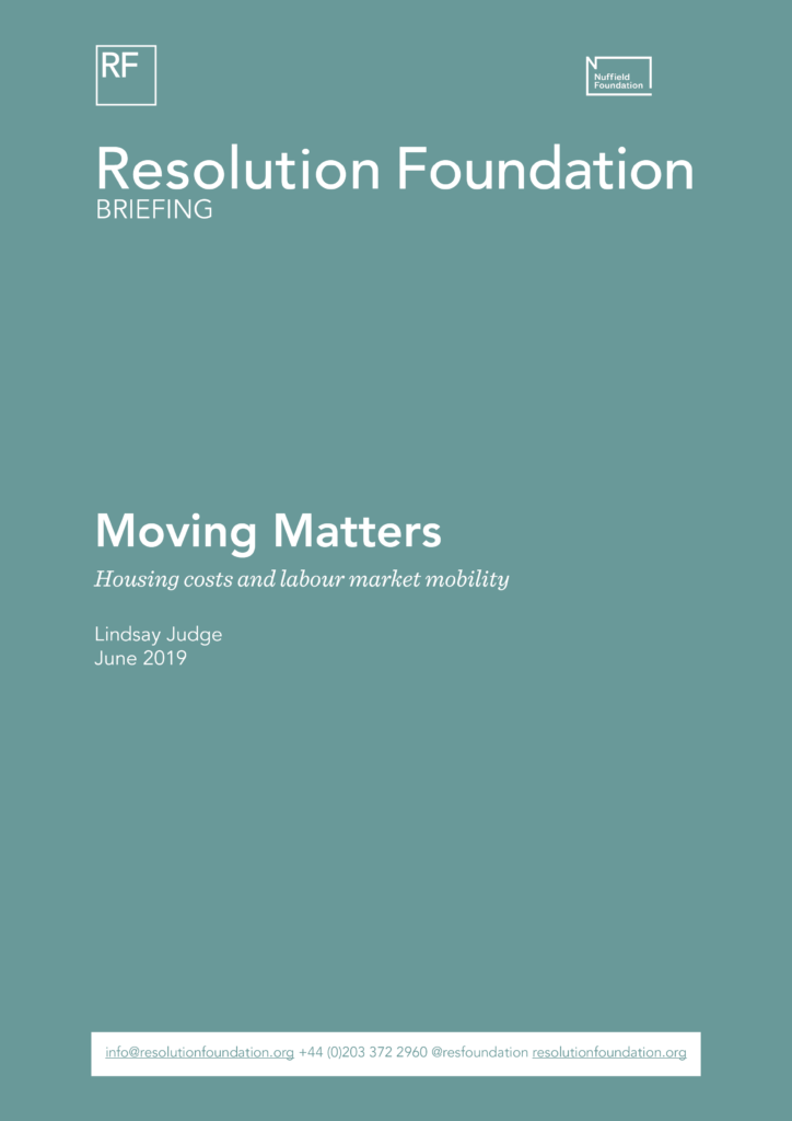 Moving matters • Resolution Foundation