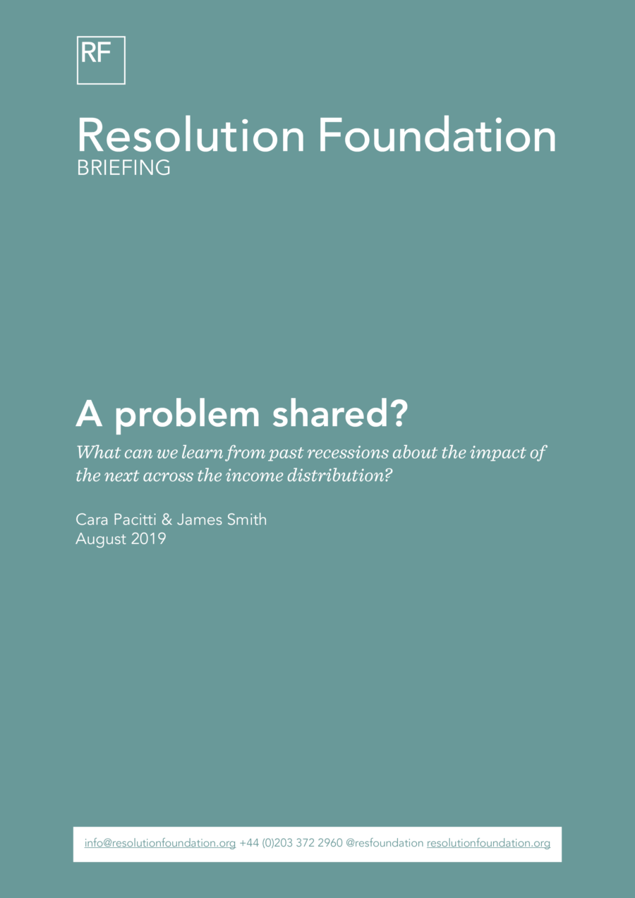 A problem shared? • Resolution Foundation